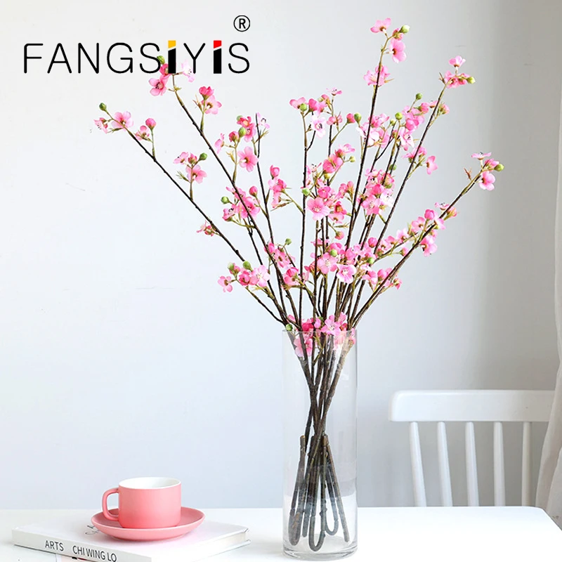 Artificial-Flower-Silk-plum-bossom-Branch-Cherry-Room-Home-Christmas ...
