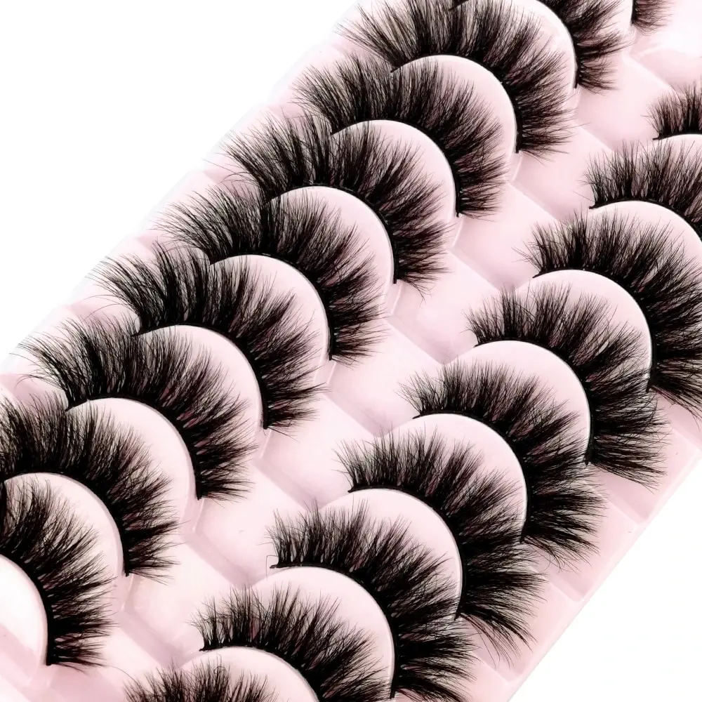 10-Pairs-Cat-Eye-Lashes-Faux-Mink-Eyelashes-Winged-End-Eye-Elongated ...