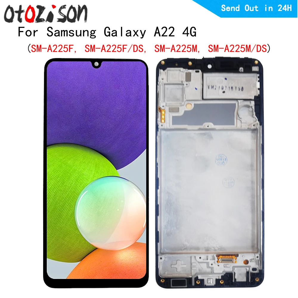 For Samsung Galaxy A22 4G LCD 6.4" AMOLED Screen SM-A225F A225F/DS LCD ...