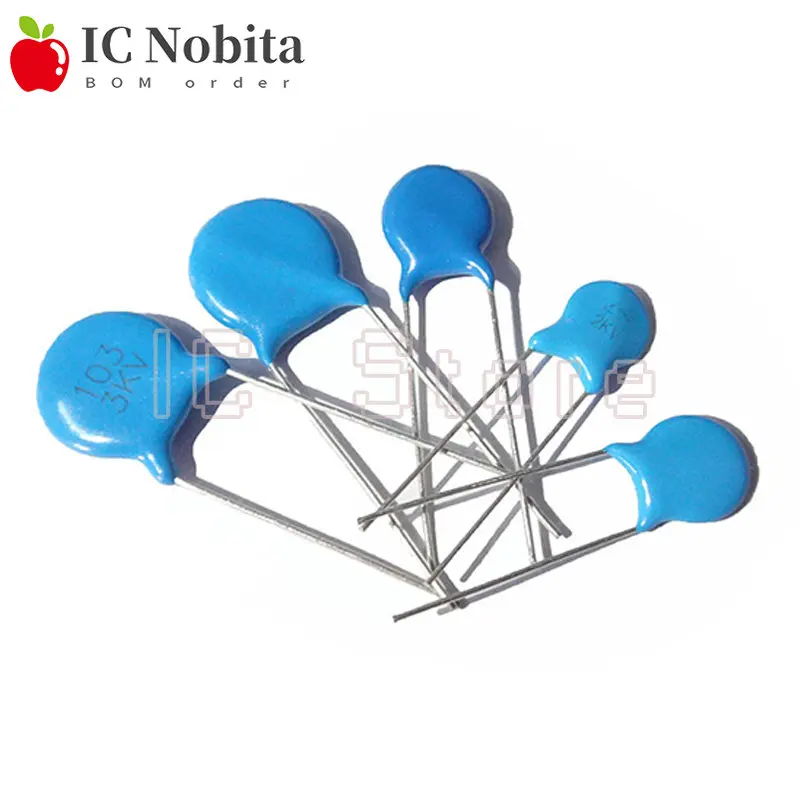 100-pz-condensatore-ceramico-ad-alta-tensione-3KV-1KV-2KV-102M-103M ...