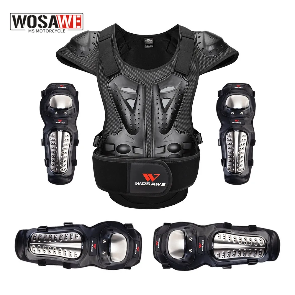 WOSAWE-Sports-Motorcycle-Armor-Protector-Jacket-Body-Support-Bandage ...