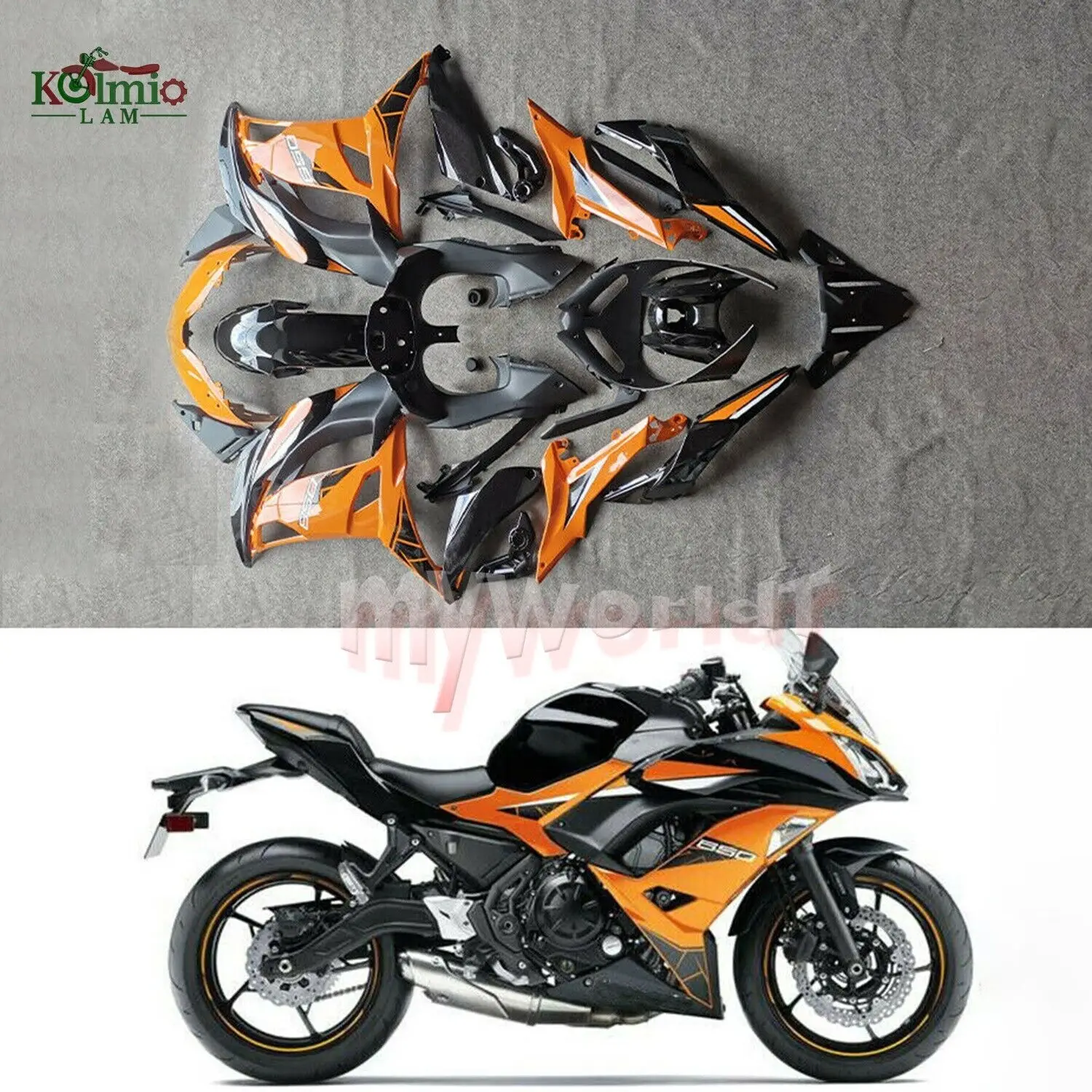 Fit-For-2017-2019-Kawasaki-NINJA-650-ER-6F-EX650-Motorcycle-Fairing-Set ...