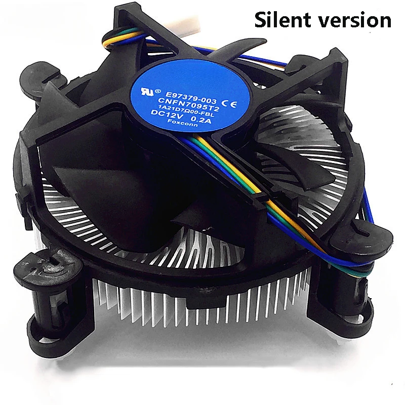 4-Pin-Connector-CPU-Cooler-With-Aluminum-Heatsink-3-5-Fan-For-Desktop ...