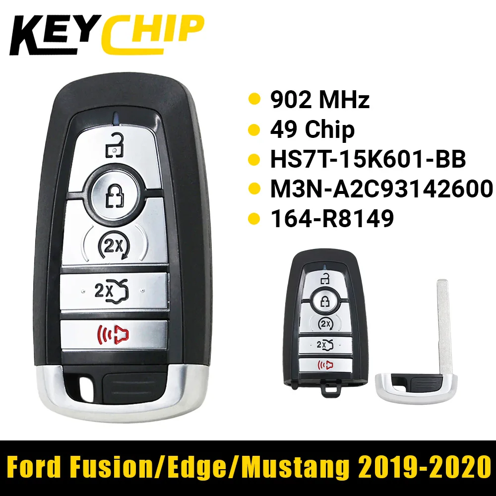 KeyChip Smart Key 902MHz 49Chip 164-R8149 HS7T-15K601-BB For Ford ...