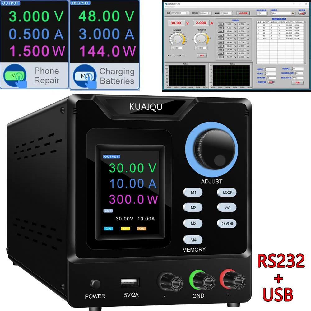 Programmable-Adjustable-DC-power-supply-30V-10A-60V-5A-Lab-Bench-Power ...