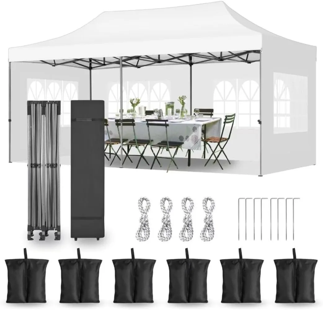 10x20-Duty-Pop-Up-Canopy-Tent-with-6-Removable-Sidewalls-Easy-Setup ...