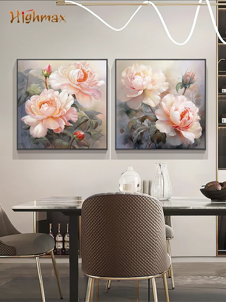 highmax-Pink-Peony-Posters-Classical-Pink-Flowers-Wall-Art-Picture ...