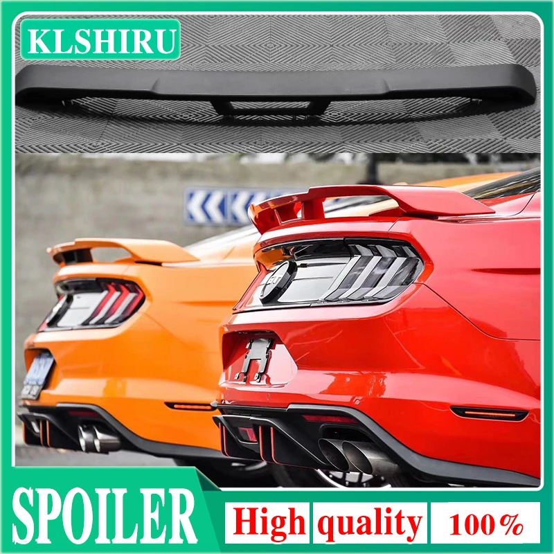 Abs Plastic Gt Style Matte Rear Trunk Spoiler Tail Wing For Ford ...