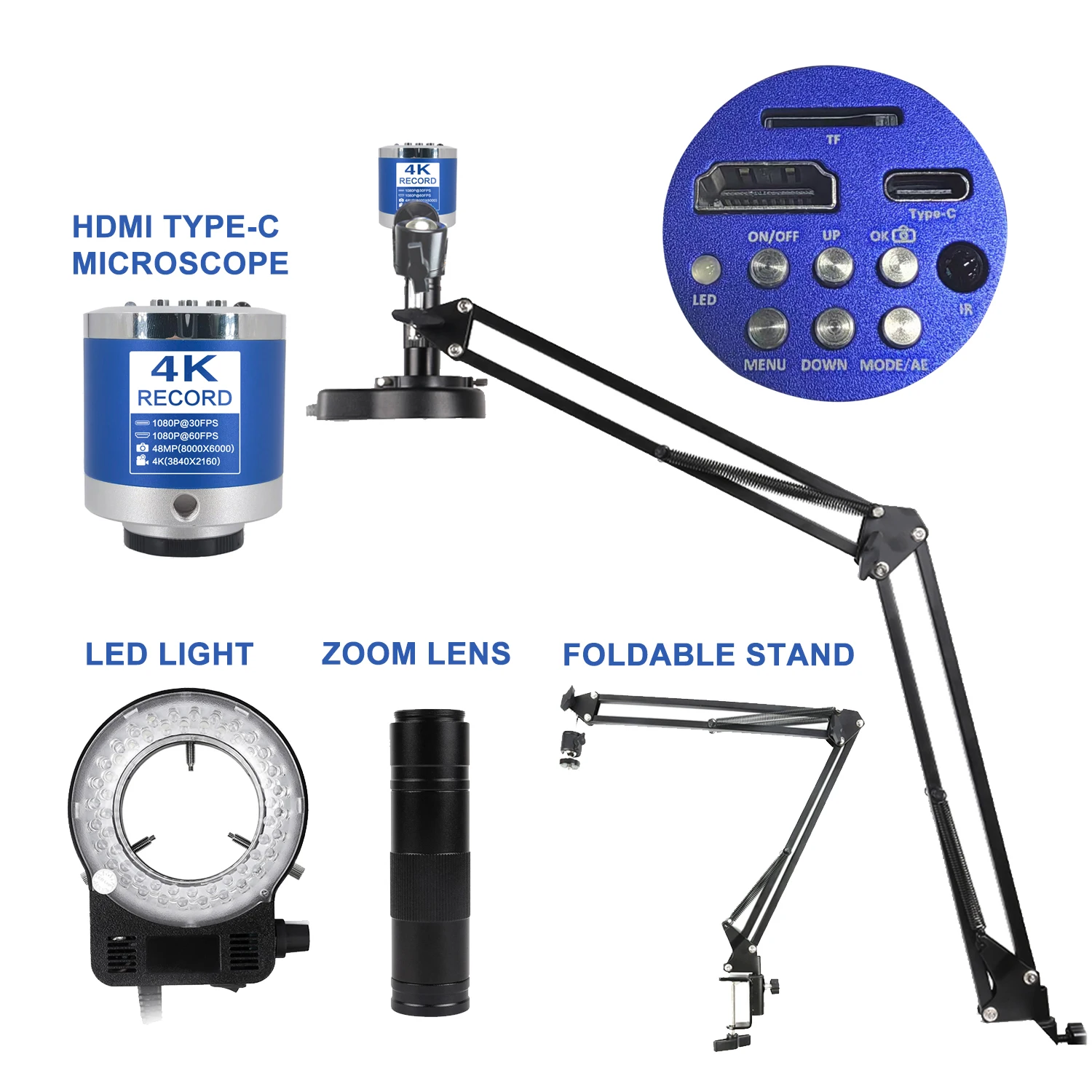 4K-HDMI-Type-C-Digital-Microscope-1-2-8Inch-Sony-Sensor-Video-Camera ...