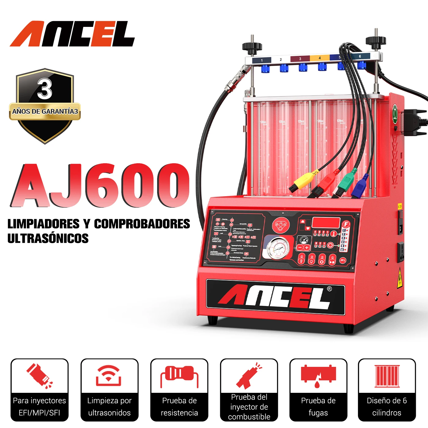 ANCEL-AJ600-Injector-Cleaning-Machine-Fuel-System-Cleaner-Injection ...