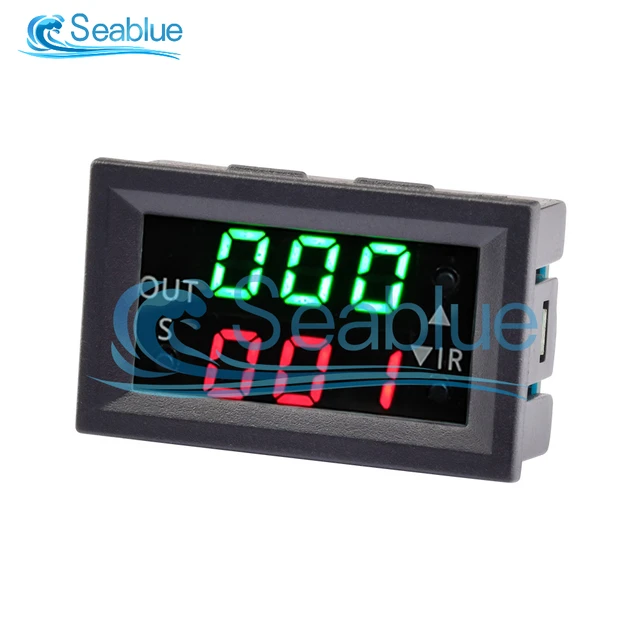 DC 12V Dual LED Display Time Relay Relay Module Timing T2401-N Digital Timer Relay Timing Delay ...