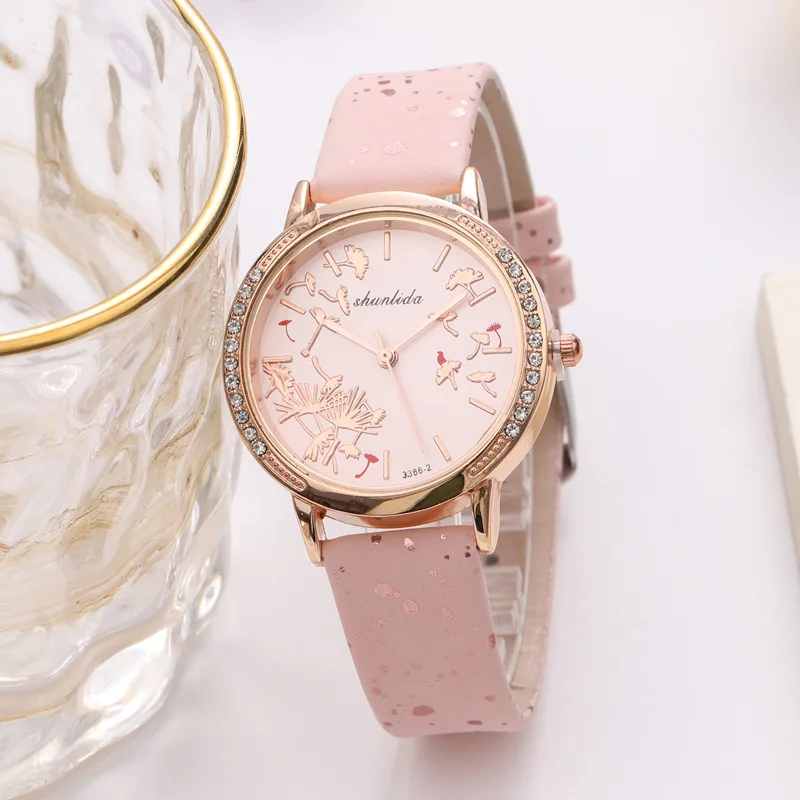 New-Round-Women-s-Watch-with-Korean-Style-Fashionable-Trendy ...