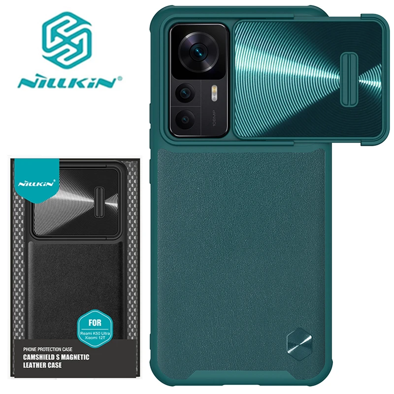 NILLKIN Slide Camera Leather Phone Case Cover On For Xiaomi Mi 12T Pro ...