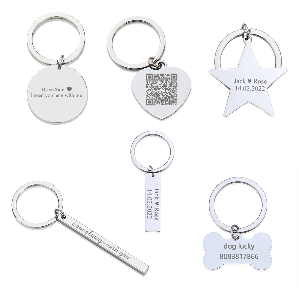 Personalized-Key-Chain-Engraved-Keychain-Key-Fobs-Stainless-Steel ...
