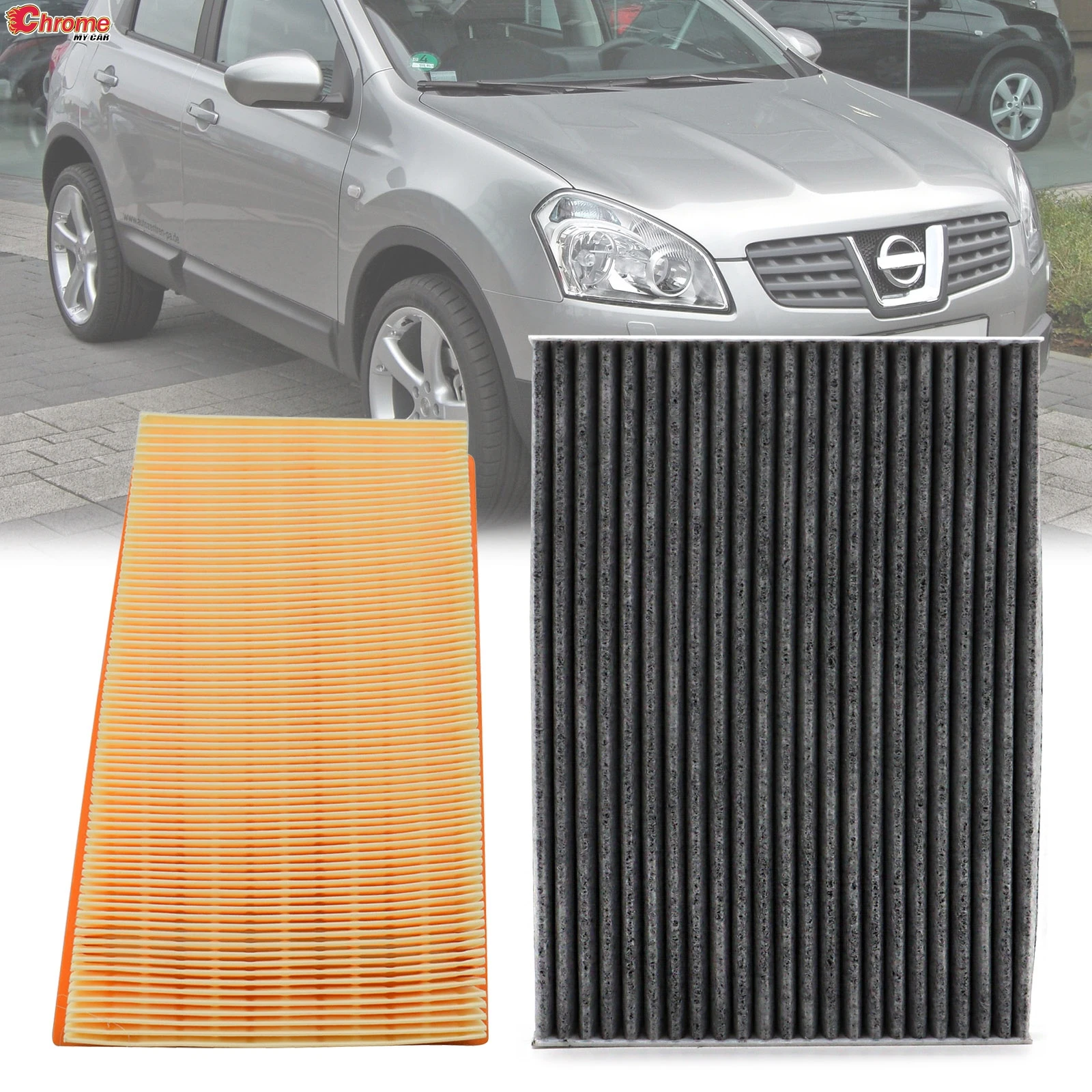 Car Engine & Cabin Pollen Air Filter Combo Set For Nissan Dualis ...