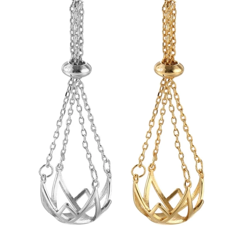 Elegant-Pearls-Stone-Holder-Bracket-Adjustable-Pendant-Cage-for-DIY ...