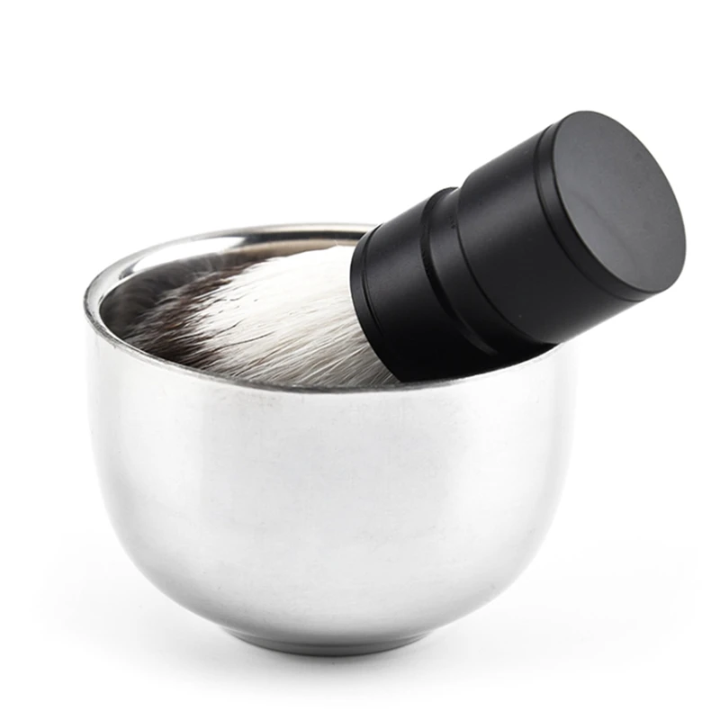 Shaving-Cup-And-Brush-Set-Stainless-Men-s-Shaving-Set-Shaving-Bowl-And ...