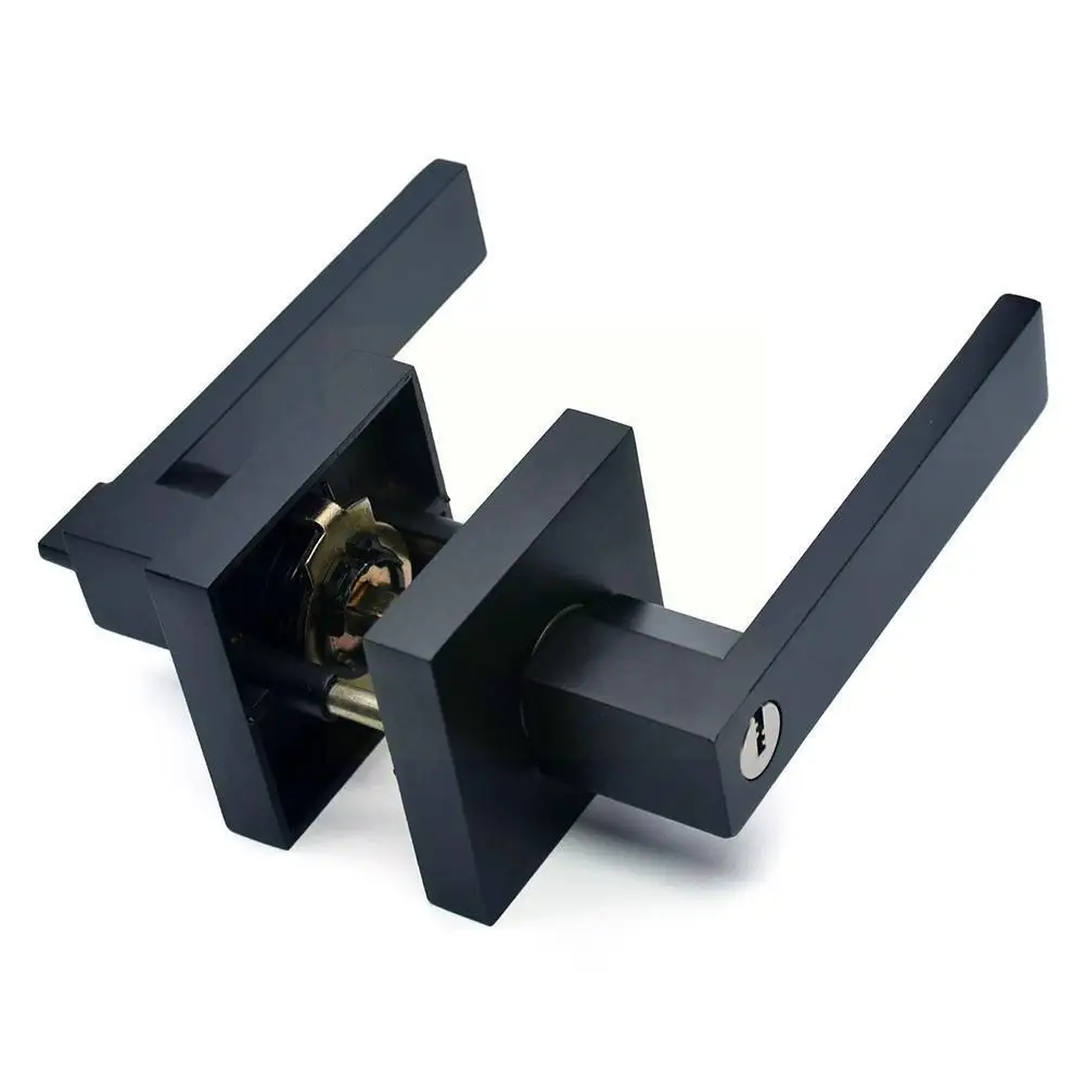 New-Door-Handle-Lock-For-Interior-Doors-With-Lock-Cylinder-Latch-Heavy ...
