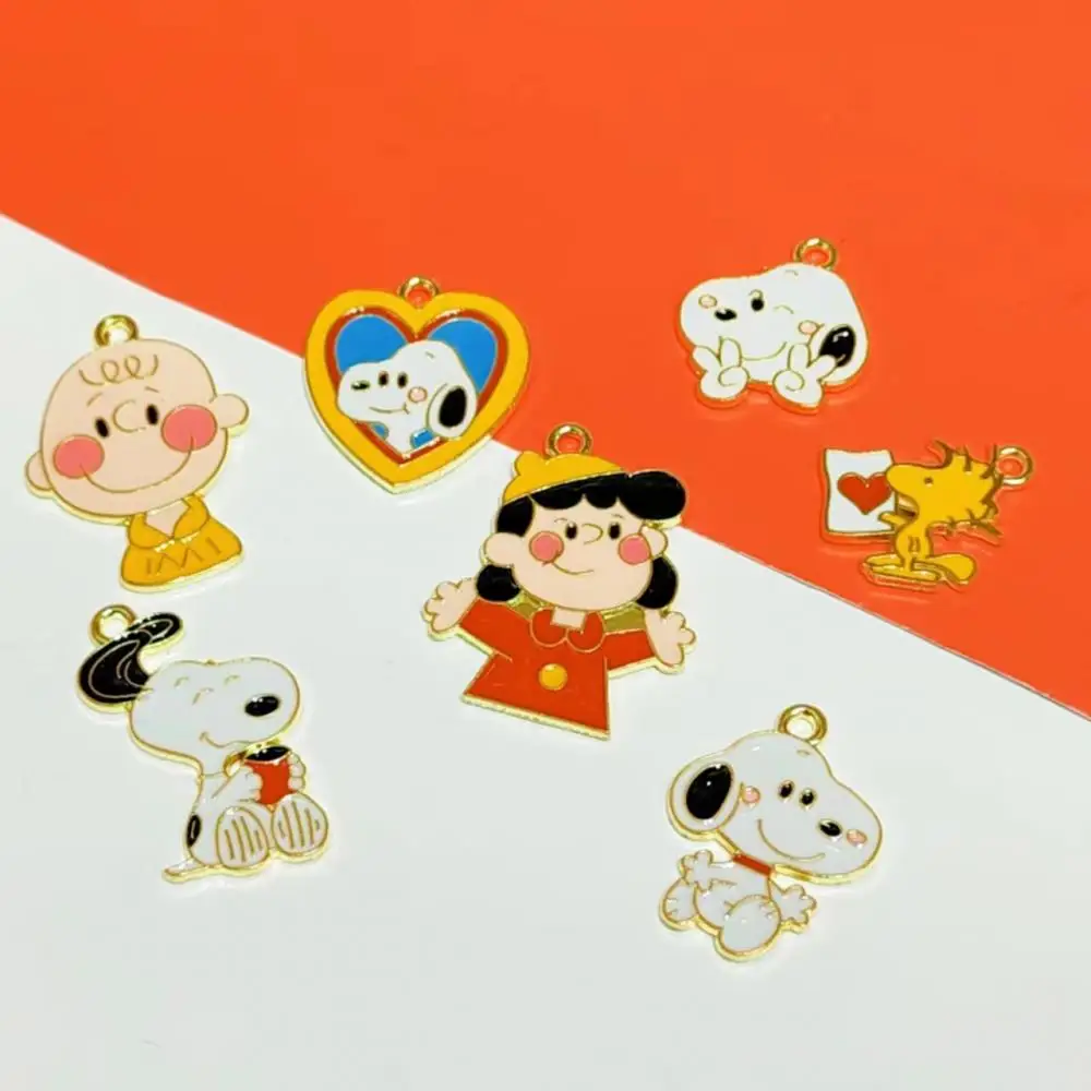 Snoopy-Charlie-Brown-Woodstock-Plushie-Cartoon-Cute-Alloy-Oil-Dripping ...