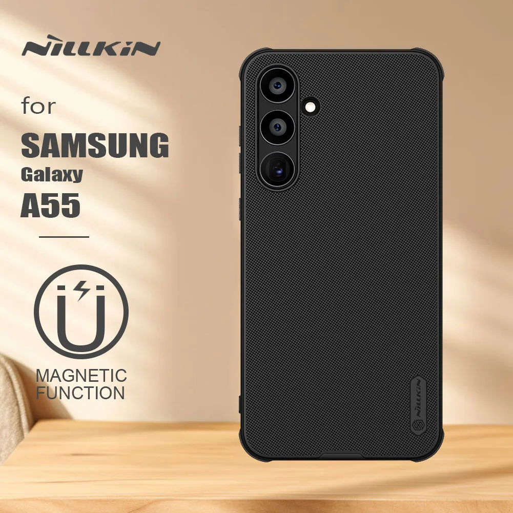 for-Samsung-Galaxy-A55-5G-Magsafe-Case-Magnetic-Frosted-Adapt-360-PC ...