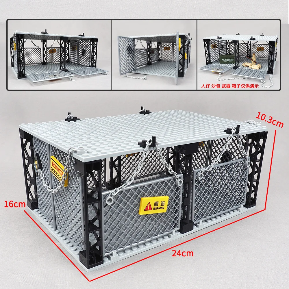 Chain-Network-Prison-Single-Layer-Building-Block-Restricted-Area ...