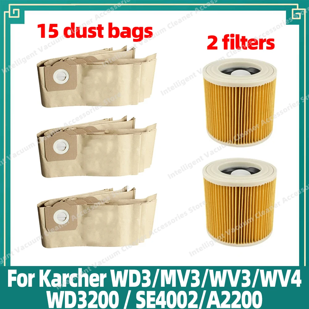 Compatible-For-Karcher-WD3-MV3-WV3-WV4-WD3200-SE4002-A2200-Robot-Vacuum ...