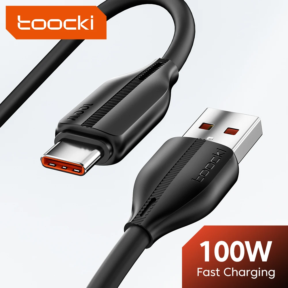 Toocki-100W-6A-USB-C-Cable-Fast-Charge-Type-C-Charging-Cable-For-Huawei ...