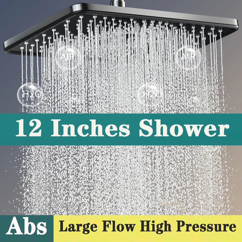 12-Inches-Big-Panel-Large-Flow-Supercharge-Rainfall-Ceiling-Mounted ...