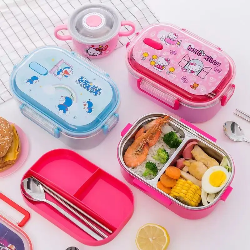 Sanrioed-Cartoon-Kawaii-Lunch-Box-Cute-Kt-Cat-Doraemon-Students-Fruit ...