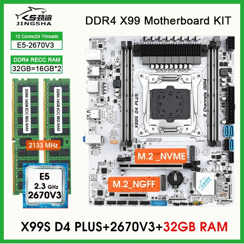 X99-D4-Motherboard-Set-Combo-With-kit-xeon-E5-2670-V3-CPU-and-32GB ...