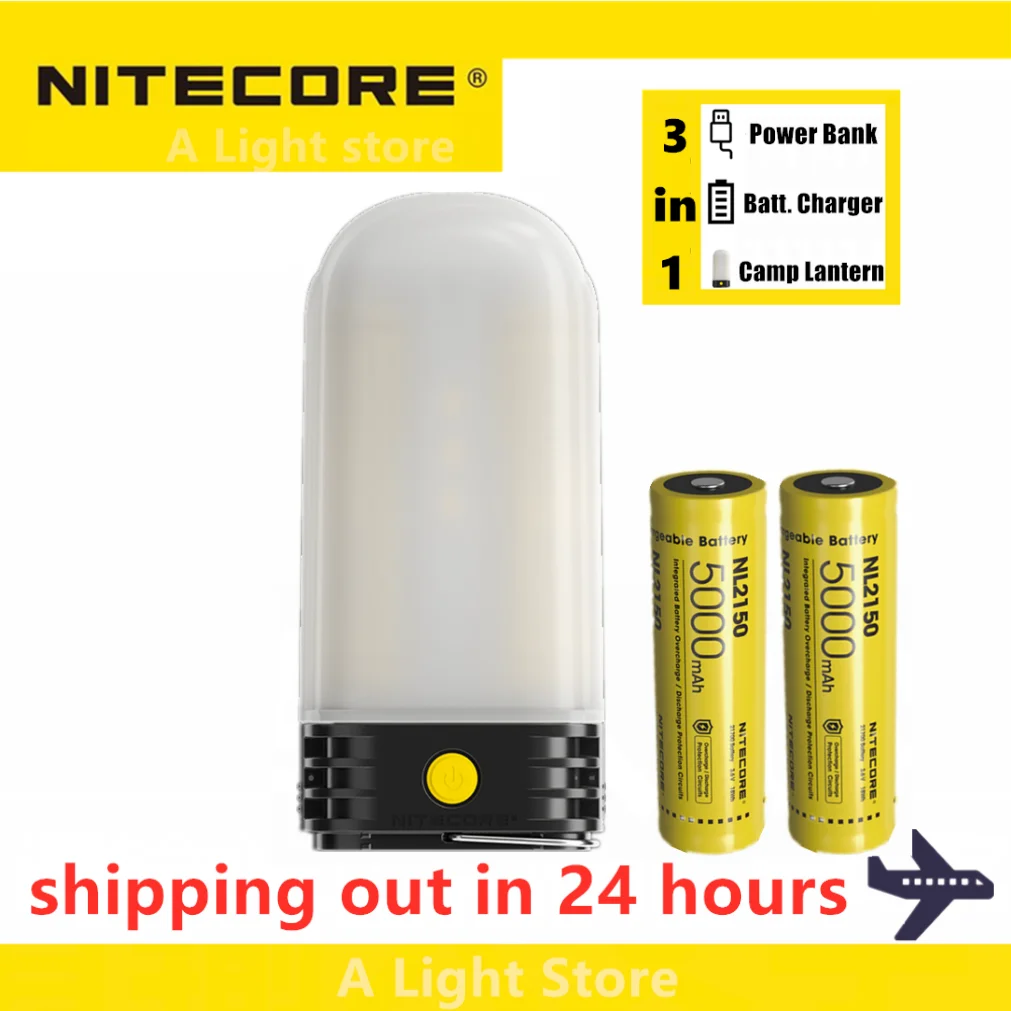 Original Nitecore LR60 flashlight EDC USB Rechargeable Camping Lantern ...