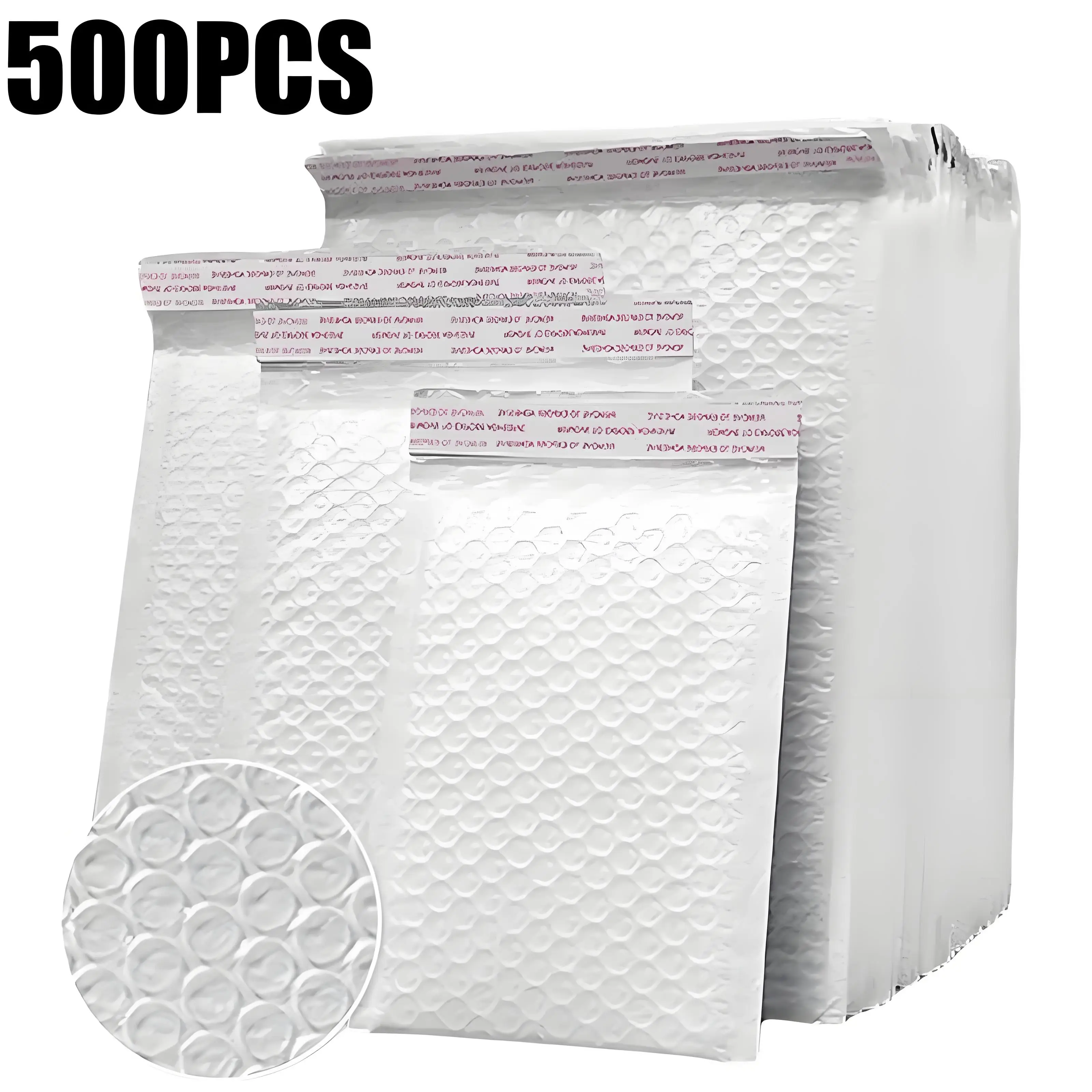 500PCS-White-Bubble-Bags-Packaging-Envelope-Shipping-Bag-Multi-size ...
