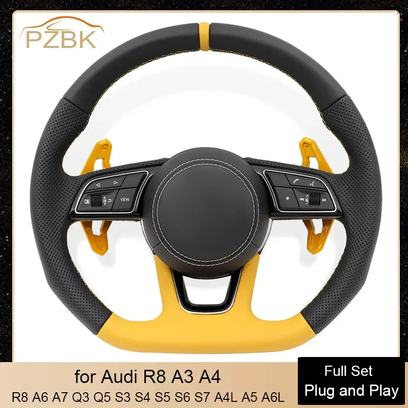 Modified Car Steering Wheel Assembly Plug and Play Full Set for Audi A3 ...