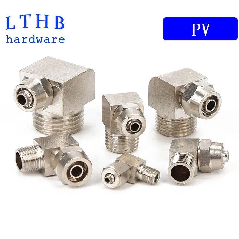 Pneumatic-Quick-Screwing-Fittings-Pipe-Connectors-PV-4-6-8-10-12mm-Male ...