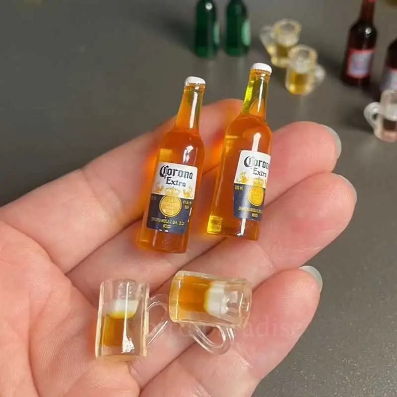 Cute-Miniature-Simulation-Mini-Beer-Water-Bottle-Drinks-Model-For ...