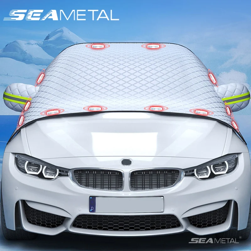 SEAMETAL Car Windshield Snow Cover 5 Layers Car Front Windscreen Cover ...