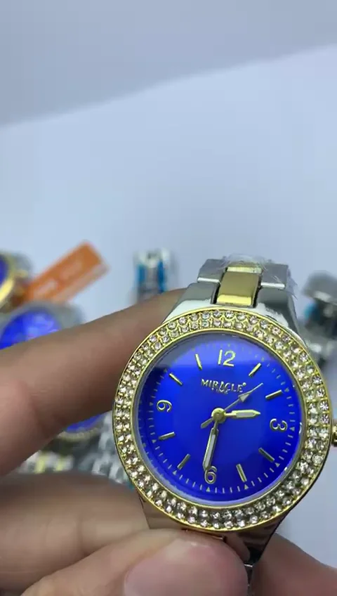 Ladies Watch | Miracle Stone Curved Luxury Design Two Tone Stainless ...