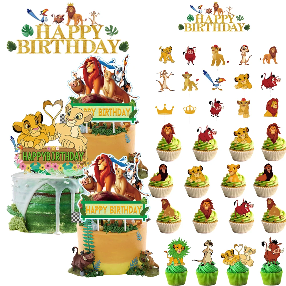 Disney-The-Lion-King-Simba-Cake-Toppers-For-Boy-Cake-Decor-Lion-Party ...