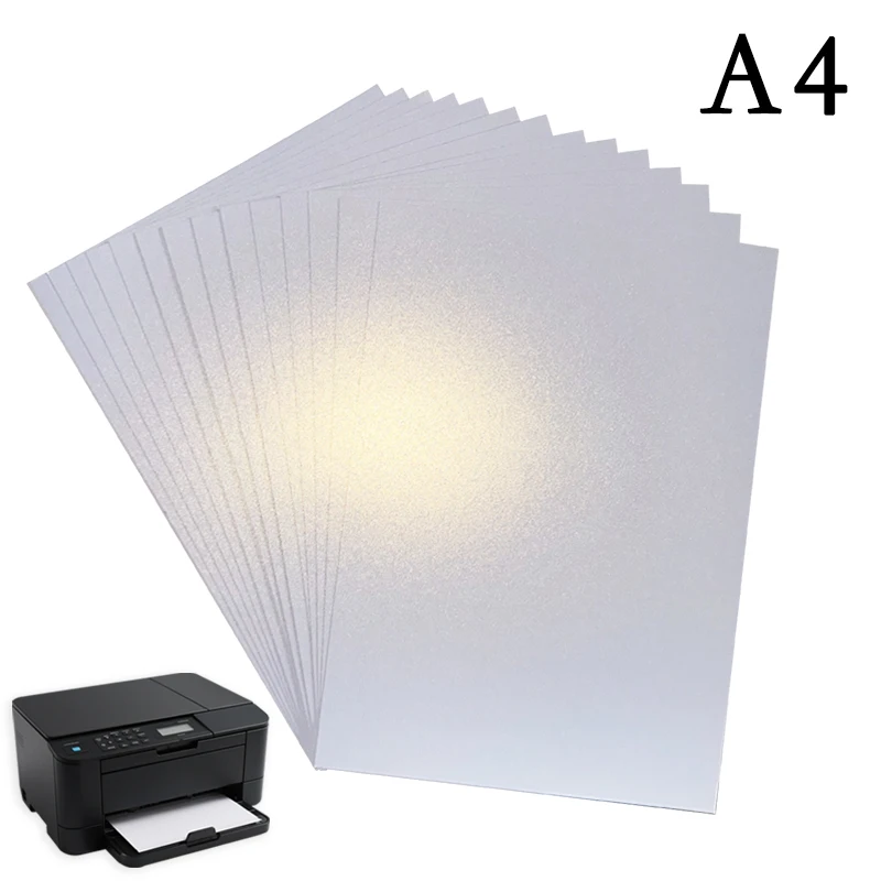 A4 20/50Pcs Double Sided Ice White Pearl Paper 120/160/200/250/300G ...