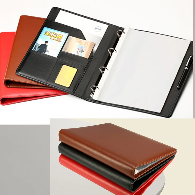 A4-PU-leather-portable-document-bag-portfolio-manager-file-folder-with ...