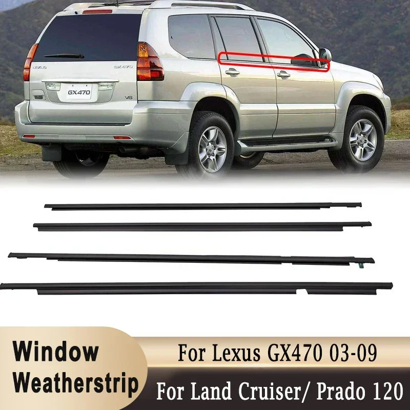 Window Weatherstrips Side Window Moulding Rubber Trim Seal For Toyota ...