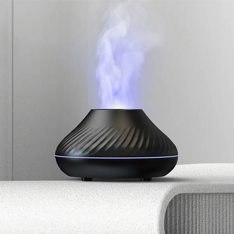 New-Design-Flame-Essential-Oil-Diffuser-7-Color-Changing-Fire-Flame ...