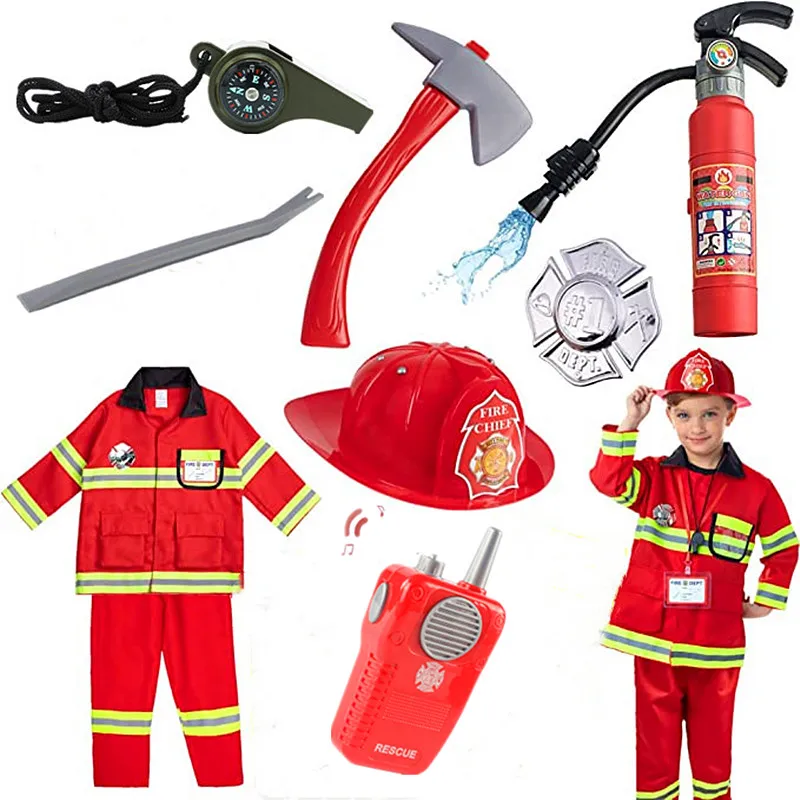Child-Firefighter-Costumes-Firefighter-Tools-for-3-12-Years-Old ...