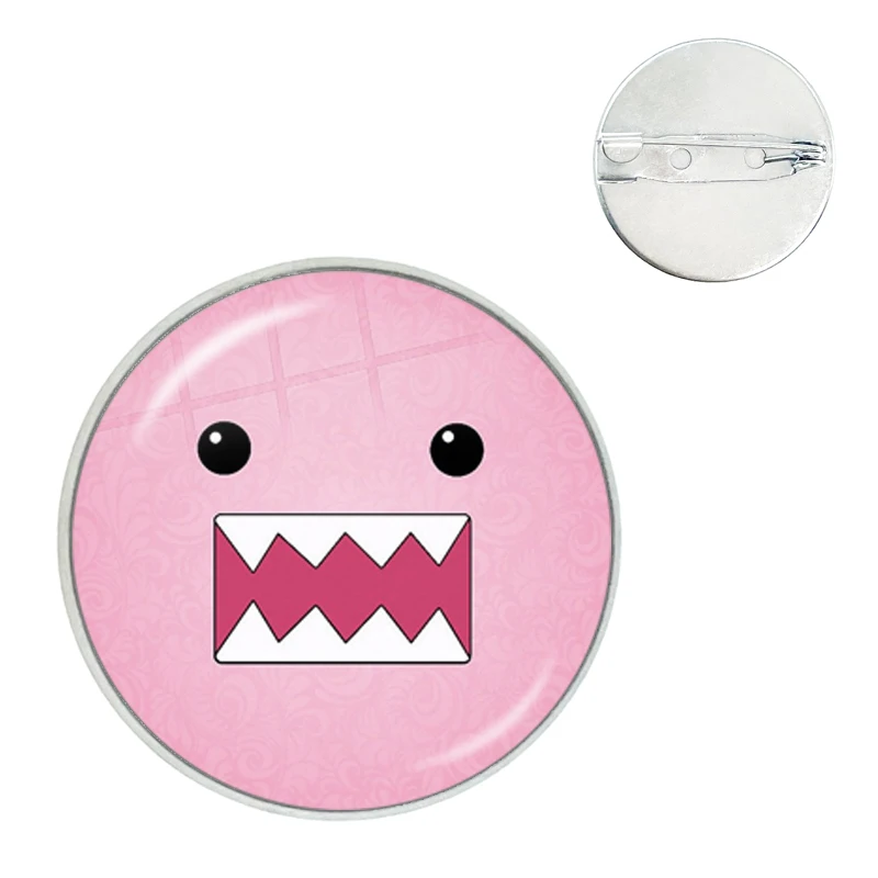 Simple-Domo-Kun-Pins-Badge-Glass-Dome-Brooches-For-Backpack-Clothes-Hat ...