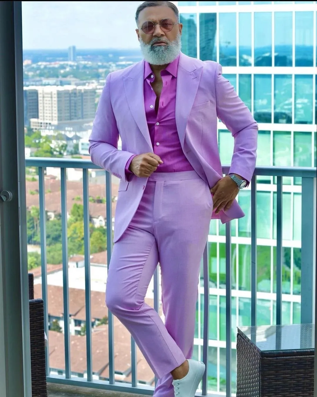 Light-Purple-Peak-Lapel-Men-Suits-Wedding-Tuxedos-Terno-Masculino-Groom ...