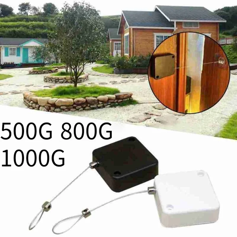 Automatic Sensor Door Closer Punch-Free Adjustable Surface Door Stopper ...