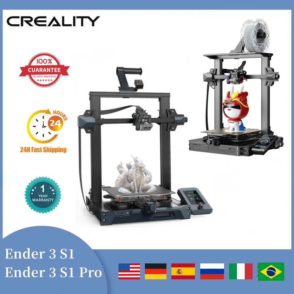 Creality Ender 3 S1/S1 Pro 3D 프린터 스프라이트 금속 직접 압출기, 탈착식 PEI 스프링 플랫폼, CR ...
