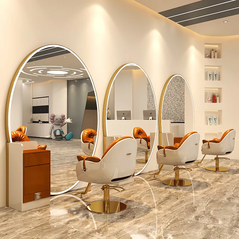 Barber-shop-mirror-stainless-steel-floor-mirror-full-body-mirror-hair ...