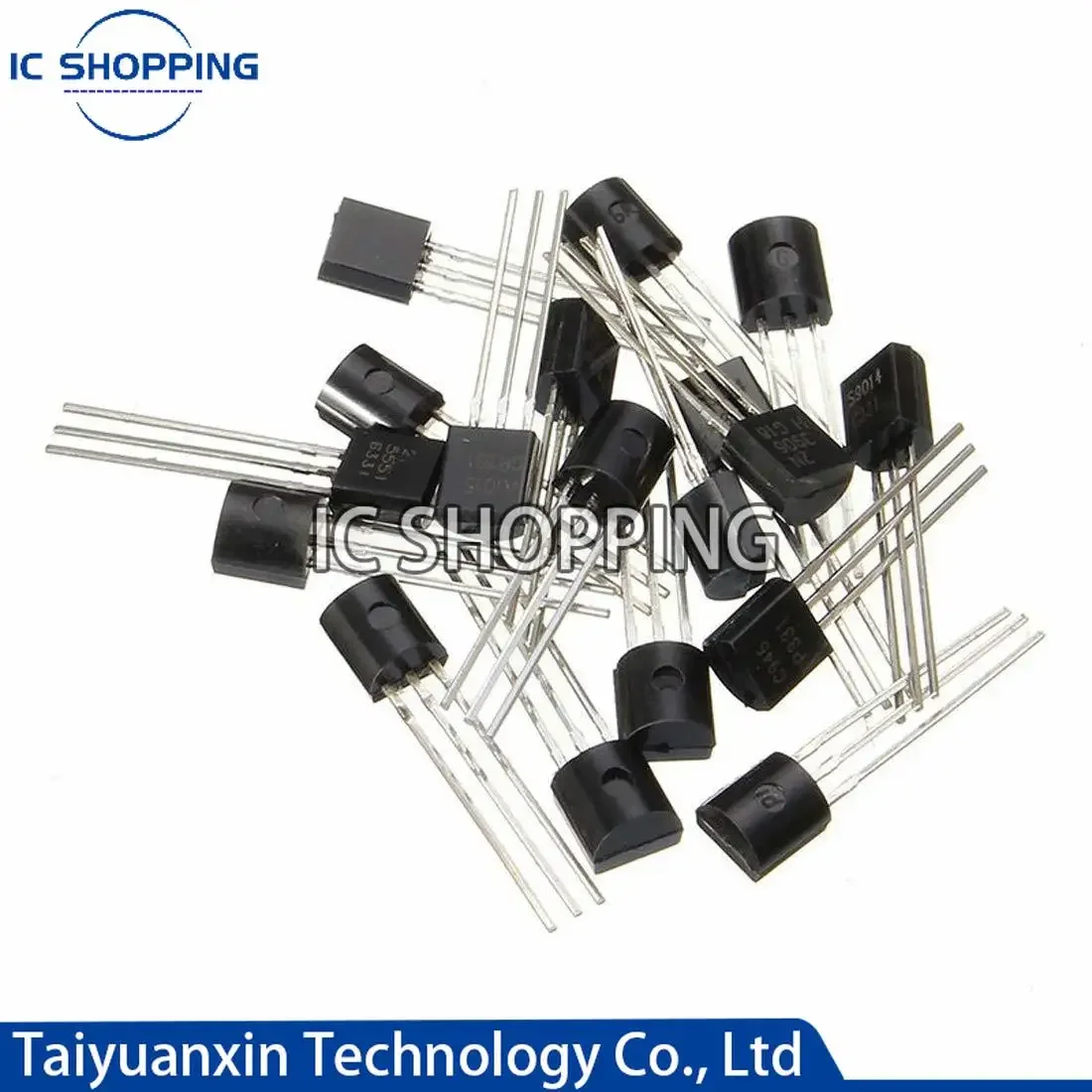 100PCS-2N2222-2N7000-2N2907-2N5401-2N5551-S8050-S8550-S9011-S9012-S9013 ...