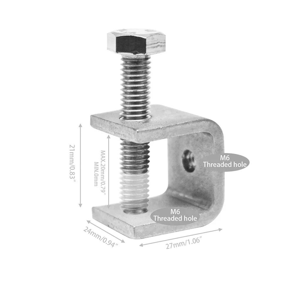 High-Quality-C-clamp-Jaw-U-shaped-Clip-M6-Threaded-Hole-For-Mounting ...